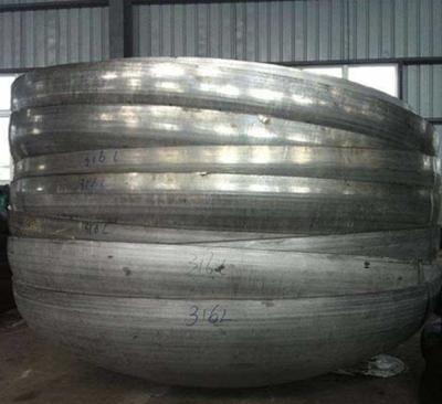 China Large Stainless Steel Dished Heads Segmented Elliptical Head End Cap for sale