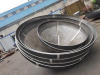 China Customized Mild Steel Dished Ends Using Hot Forming Overlay Clad Technology for sale