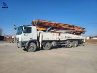 China 2012 Used Construction Trucks 4 Axle Second Hand Concrete Trucks 56meter Zoomlion for sale