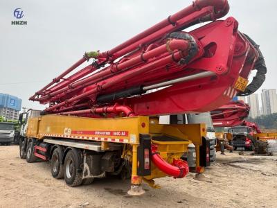 China 56M Used Concrete Pump Truck , Second Hand Sany Pump Truck On Benz Chassis Arocs 4143 Made In 2021 for sale
