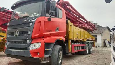China Small Size Used Concrete Pump Truck 2021 Sany 49M With Sany Chassis In Kazakhstan for sale