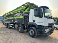 China Used/second-hand 2020year Zoomlion Ready Mix Cement Boom Pump Benz Chassis 56m Concrete Pump Truck Construction Work For sale for sale