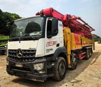 China 2020 Year 62M Used Sany Concrete Pump With Benz Chassis C10 System For Cement Company for sale