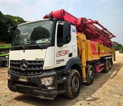 China 2020 Year 62M Used Sany Concrete Pump With Benz Chassis C10 System For Cement Company for sale