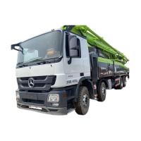 China Status Refurbished Used Truck Mounted 56m Boom Section Concrete Pump for Ready Mix Cement in 2013 for sale