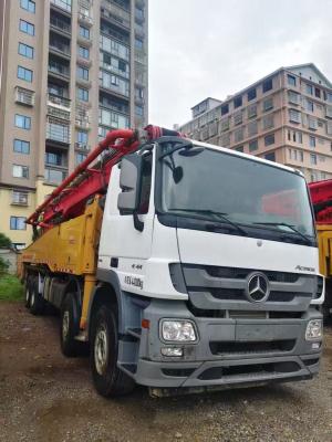 China Truck Mounted Concrete Pump 2019 year  Sany Brand 56M Used Construction Machinery  C8 System With Benz Chassis 4-axle for sale