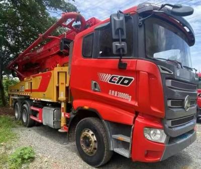 China Used 2023 Year Sany 43M Small Size Concrete Pump Truck With Sany Chassis For Construction for sale