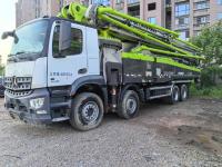 China 62M Vertical Reach 2023 Zoomlion Truck Mounted Concrete Pump on Mercedes-Benz Chassis Low Kilometers Excellent Used Condition for sale