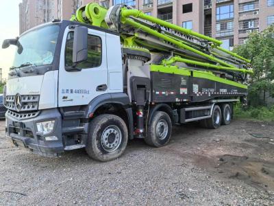 China 62M Vertical Reach 2023 Zoomlion Truck Mounted Concrete Pump on Mercedes-Benz Chassis Low Kilometers Excellent Used Condition for sale