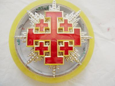 China Emblems, Lion badge, printing badge,Brass/Copper /Zinc alloy/Iron/pewter, bag pin badge for sale
