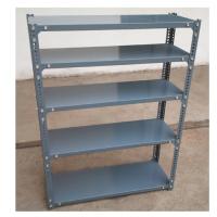 China Metal 5 Tiers Slotted Angle Rack with Bolts Nuts Customizable Storage Solution for sale
