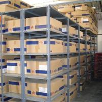 China Stocked 5-layer Steel Slotted Angle Shelving Racking Systems for Light Duty Storage for sale