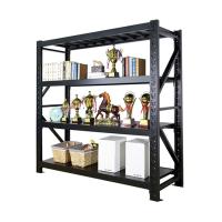 China 100-8000kg/level Power Coated Industrial Knock Down Warehouse Metal Longspan Shelving for sale