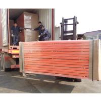 China Power Coated Sheet Metal Stacking Pallet Rack with Customized Depth and Wire Mesh Decking for sale