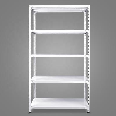 China Light Duty Slotted Angle Rack for Warehouse Storage Collapsible Design 5-layer Tiers for sale