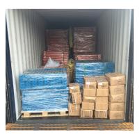 China Power Coated Sheet Metal Stacking Pallet Rack with Customized Depth and Wire Mesh Decking for sale