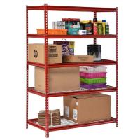 China Stocked 5-layer Metal Galvanized Steel Kitchen Boltless Racking for Kitchen Supplies for sale