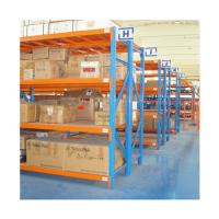 China Customized Depth Industrial 4 Tier Metal Warehouse Shelves for Durable Garage Storage for sale