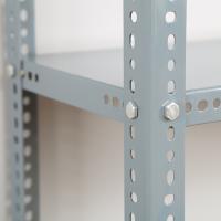 China Light Weight Angle Steel Warehouse Shelf Folding Rack for Space-Saving Storage for sale