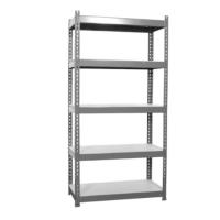 China Standing Type Grocery Department Store Shelf GB75 Steel Rack 5 Layers Rack 40x120x200 for sale