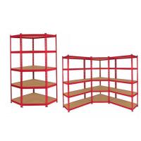 China Standing Type Grocery Department Store Shelf GB75 Steel Rack 5 Layers Rack 40x120x200 for sale