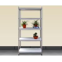 China Standing Type 5-layer Boltless Galvanized Steel Garage Storage Shelves with No. of Tiers for sale