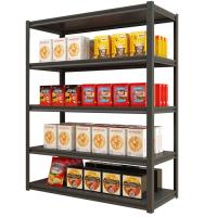 China Standing Type 5-layer Boltless Galvanized Steel Garage Storage Shelves with No. of Tiers for sale