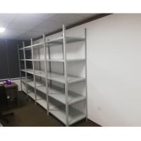 China Storage Holders Racks High Tensile Iron Bracket Slotted Angle Rack with Metal Shelf for sale