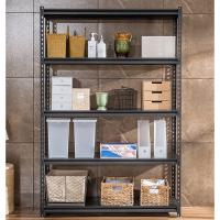 China Metal Folding Rack 5-Tier Adjustable Garage Storage Utility Shelf Classification Folding for sale