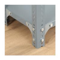 China Industrial Steel Slotted Angle Iron Rack Shelving for Customized Color Requirements for sale