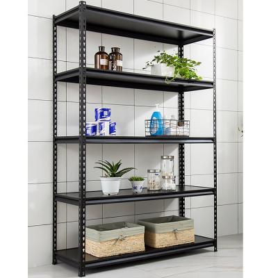 China Adjustable Storage 5 Tier Heavy Duty Boltless Metal Corner Rack with Customized Color for sale