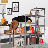 China Good Light Duty Boltless Rivet Shelving Rack for Home Metal Steel Garage Storage Rack for sale