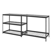 China Customized Color Heavy Duty Steel Rack 4 Layer Warehouse Boltless Rack Shelf for Benefit for sale