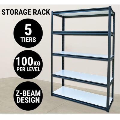 China 5 Tiers Boltless Storage Shelf Perfect for Light Duty Needs in Garage Shop and Office for sale