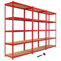 China Layer 5 Tier Heavy Duty Adjustable Metal Shelving Unit Galvanized Folding Rack Storage for sale