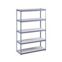China Corrosion Protection Powder Coated 5 Tiers Adjustable Boltless Metal Storage Shelving for sale