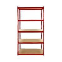 China 5 Tiers Powder Coating Boltless Adjustable Metal Steel Warehouse Storage Shelving Unit for sale