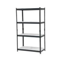 China Office Style Boltless Garage Shelving with 5 Shelves and White Laminate Particle Board for sale