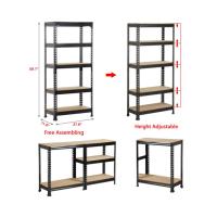 China Storage Industrial Black Metal Boltless Shelving for Heavy Duty Warehouse Organization for sale