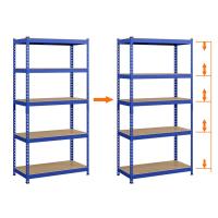China Space Saving 5 Tier Metal Shelving Unit for Customized Garage Organization for sale