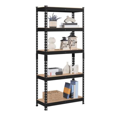 China Customizable 5 Tier Heavy Duty Boltless Shelving Unit for Flexible Storage Solutions for sale