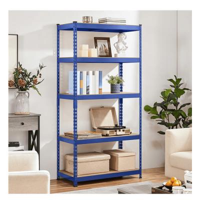 China Versatile 4 Shelf Boltless Rivet Shelf Stacking Rack for Grocery Warehouse Shelving for sale