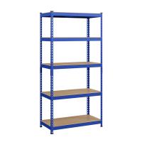 China Home Organization Made Easy with 4 Shelf Storage Boltless Rivet Shelf Stacking Rack for sale