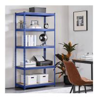 China Home Organization Made Easy with 4 Shelf Storage Boltless Rivet Shelf Stacking Rack for sale