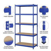China Customized Color Steel Reinforced Structure Warehouse Boltless Rivet Storage Shelving for sale
