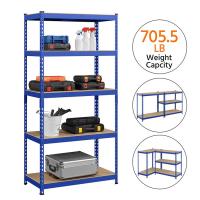 China Customized Color Steel Reinforced Structure Warehouse Boltless Rivet Storage Shelving for sale