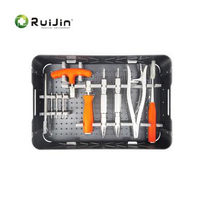China Posterior Internal Fixation Orthopedic Pedicle Screw Instrument Set with 50 Surgical Tools for Spinal Procedures for sale
