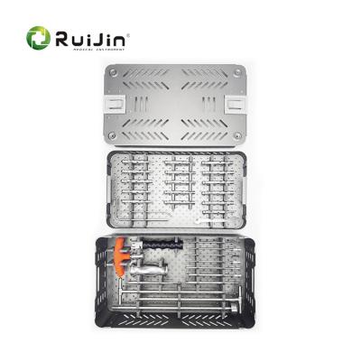 China Posterior Internal Fixation Orthopedic Pedicle Screw Instrument Set - 34 Piece Spinal Surgery Kit with CE/ISO Certification for sale
