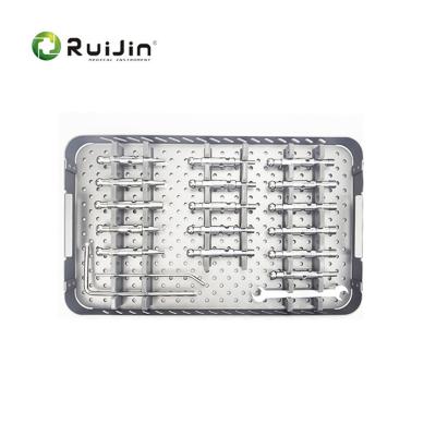 China Titanium Multi-Axial Distal Radius Locking Plate System - 34-Piece Surgical Instrument Set for Fracture Surgery for sale