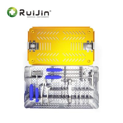 China Medical Intramedullary Nail System Instrument Set with 18 Surgical Tools and Φ2.7-4.5mm Drill Bits for sale